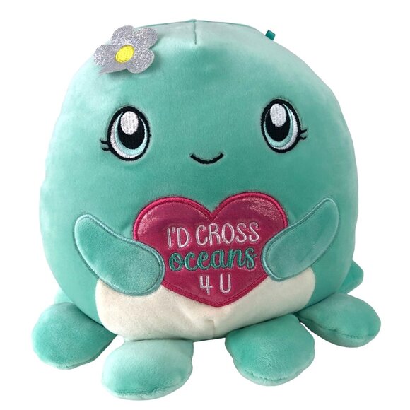 Kellytoy | Toys | Squishmallow 8 Valentine Blue Octopus Id Cross Oceans ...
